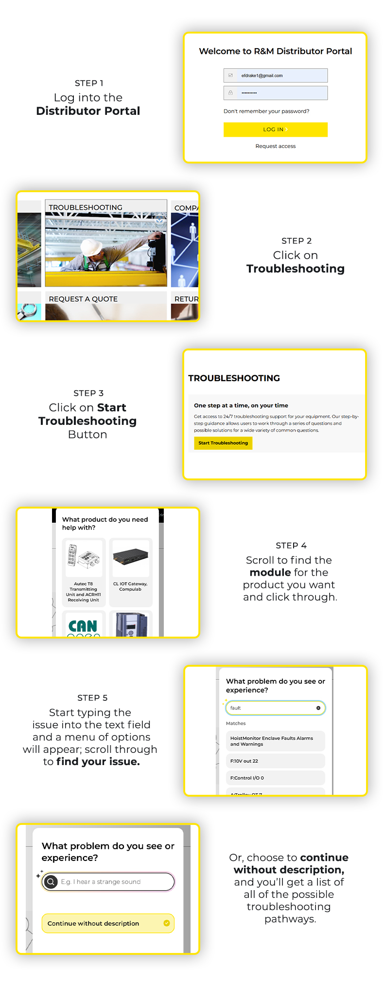 Explore Our Troubleshooting Tool | R&M Materials Handling